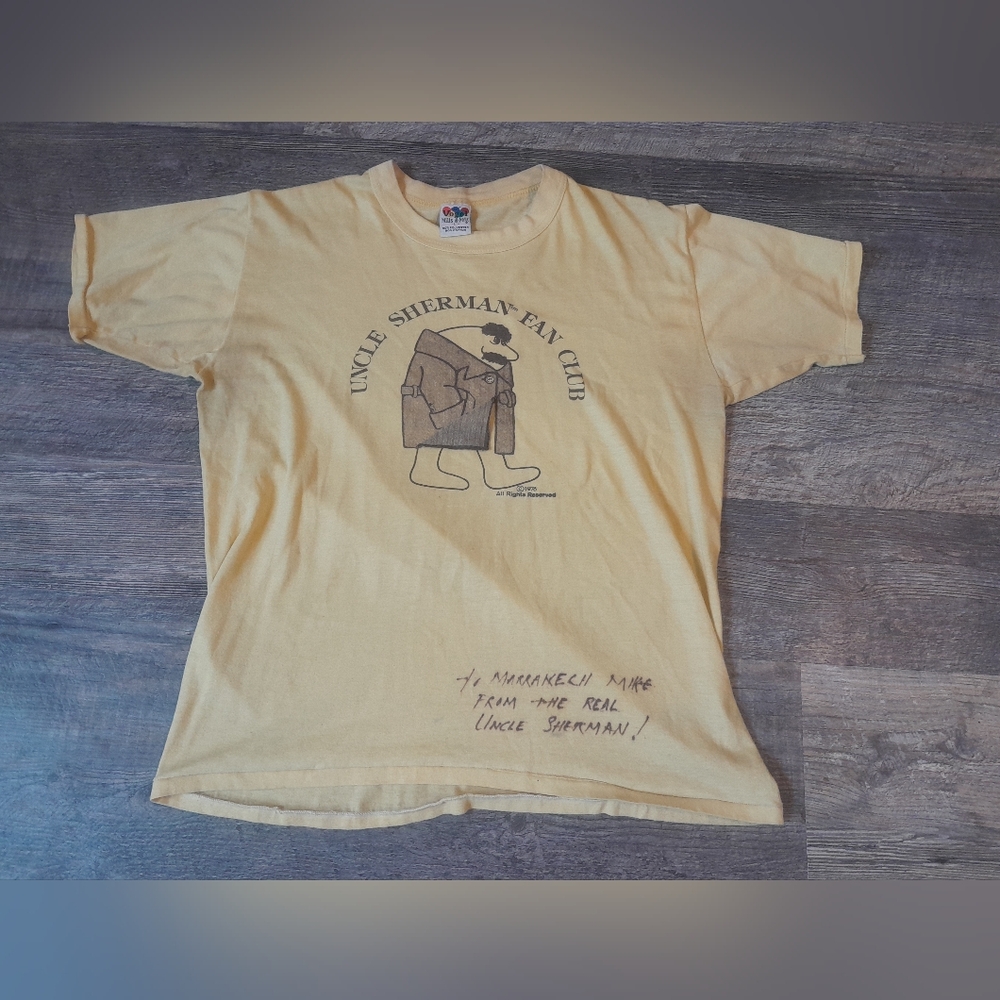 Vintage Rare 1970s Uncle Sherman Flasher T Shirt Shia… - Gem